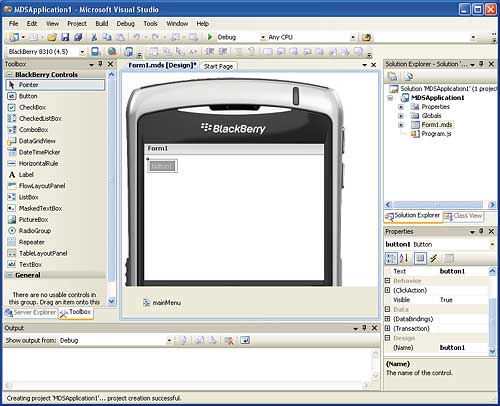 The RAD route to BlackBerry applications - tutorial - developer Fusion