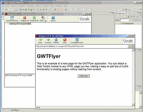 AJAX the easy way - build 100% Java AJAX Flying Panels - Java tutorial - developer Fusion