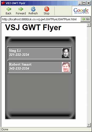 AJAX the easy way - build 100% Java AJAX Flying Panels - Java tutorial - developer Fusion