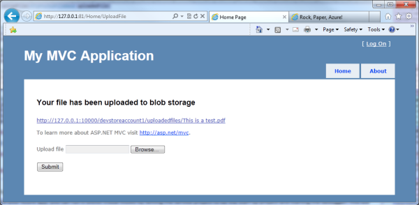 Deploying An Azure Application - Azure tutorial - developer Fusion