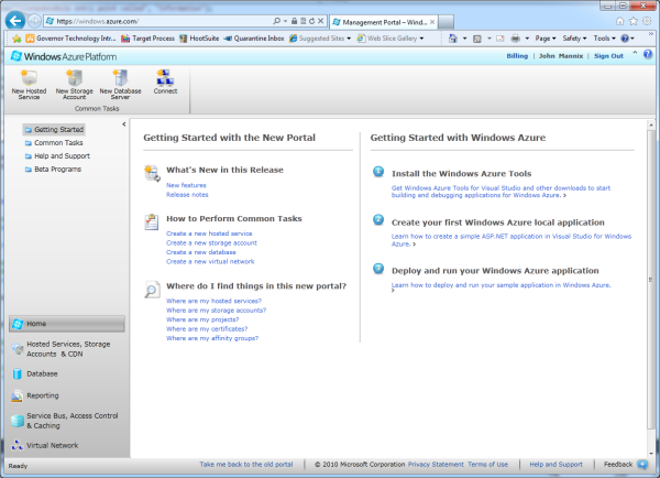 Deploying An Azure Application - Azure tutorial - developer Fusion